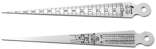 Shinwa 1-15mm Taper Gauge No.700A - 62600