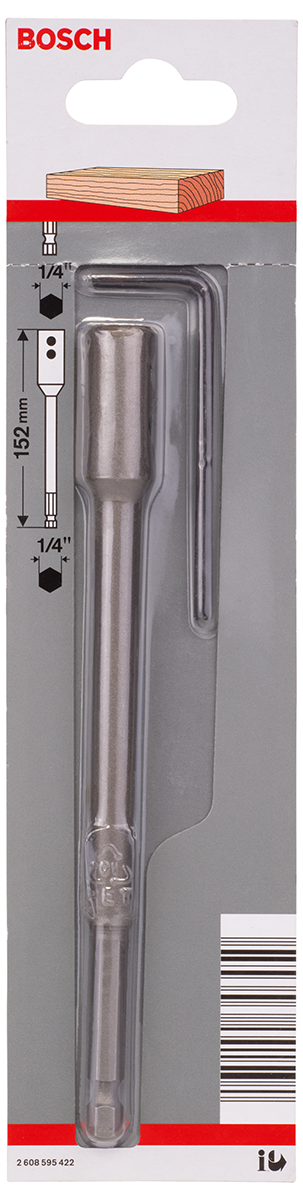 Bosch 1/4" Hex Shank Extension 152mm - Tyzacktools