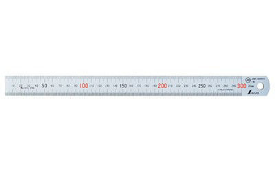 Shinwa Japanese 300mm Stainless Steel Rule - 13013 - Tyzacktools