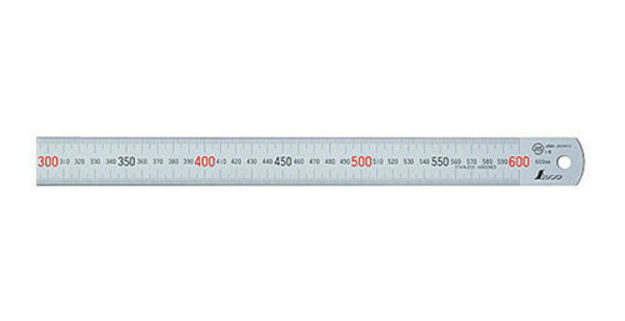Shinwa 13021 Stainless Steel Ruler - 600mm JIS Class 1 Precision Rule ...