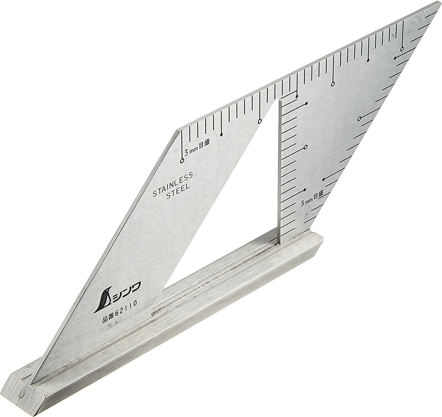 Shinwa Japanese Mitre Square Carpenters Square 45 & 90 Degrees - 62110