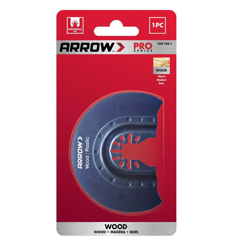 Arrow 88mm Fast Cut Wood Segment Oscillating Blade x 1 - OSC108-1 ...