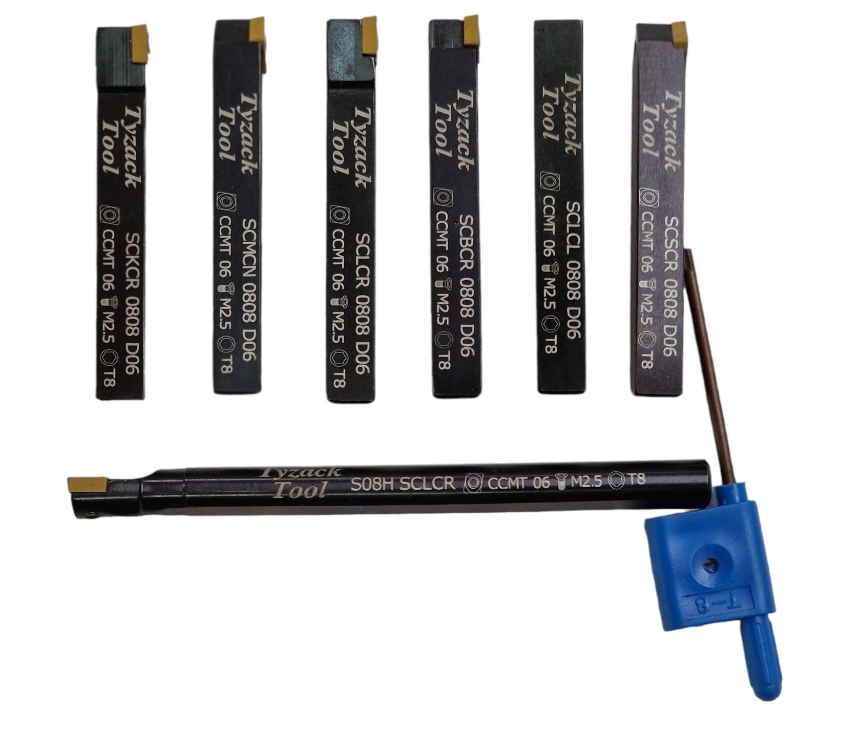 7 Pc Replaceable Tip Turning Tool Sets 10mm - TT28 - Tyzacktools