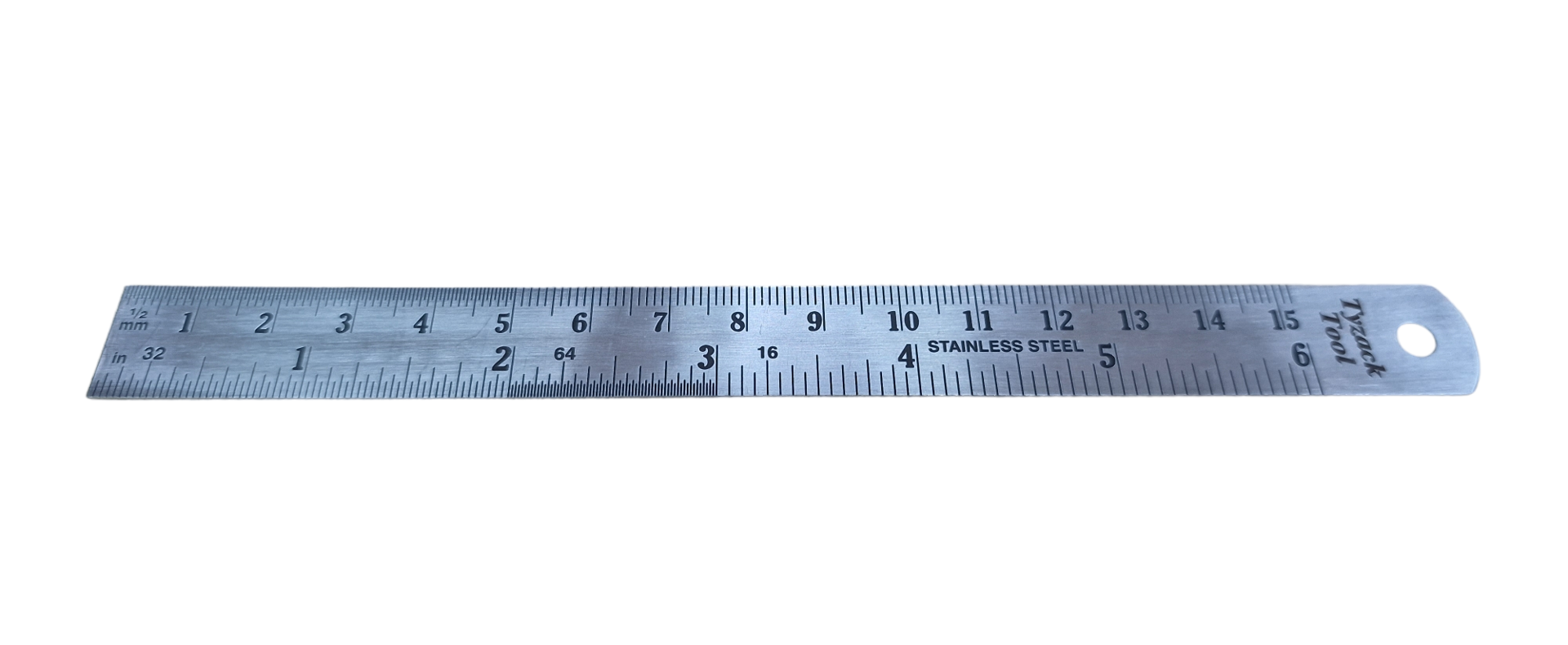 6" / 150mm Stainless Steel Ruler Metric & Imperial Engineers Pocket ...