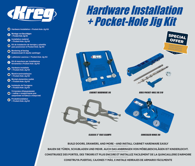 Kreg Hardware Jig Pack In Promotion - KHI-PROMO - Tyzacktools