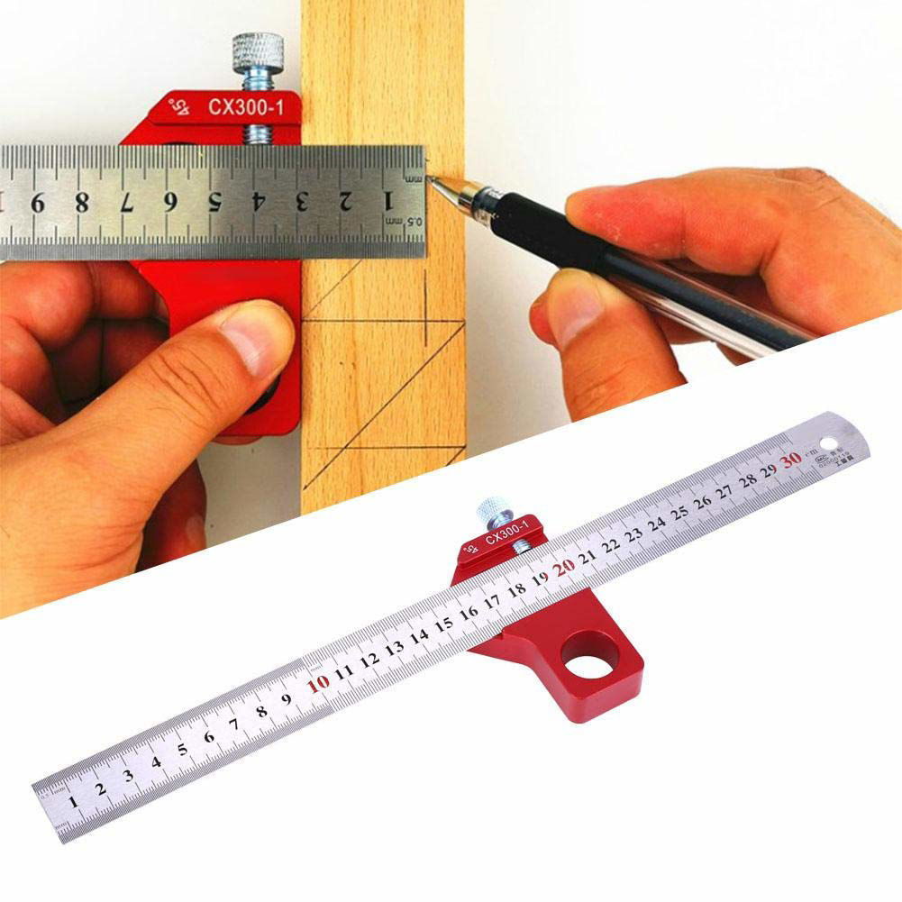 45 Degree Angle Scribe Carpenter Gauge Ruler - Tyzacktools