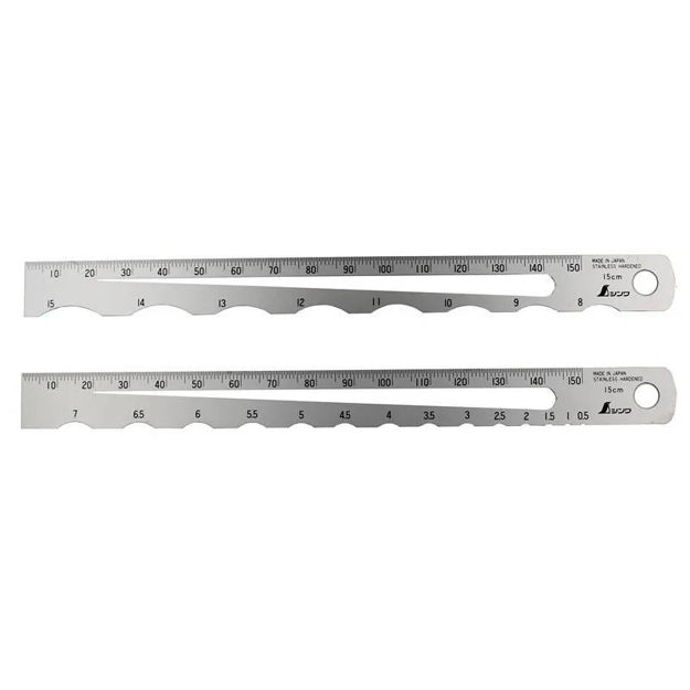 Shinwa 44602 Diameter Gauge 0.5-6mm & Radius Gauge 0.5-7.0mm (73570 ...