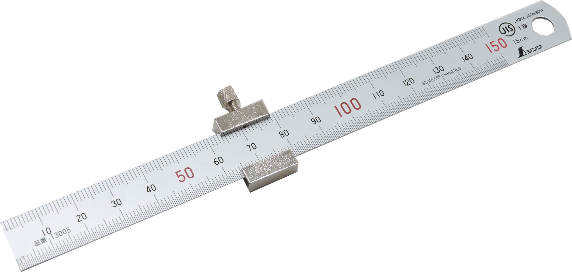 Shinwa Japanese 150mm Stainless Steel Rule With Ruler Stop - 76751 - Tyzacktools