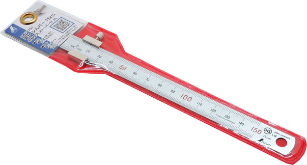 Shinwa Japanese 150mm Stainless Steel Rule With Ruler Stop - 76751 - Tyzacktools