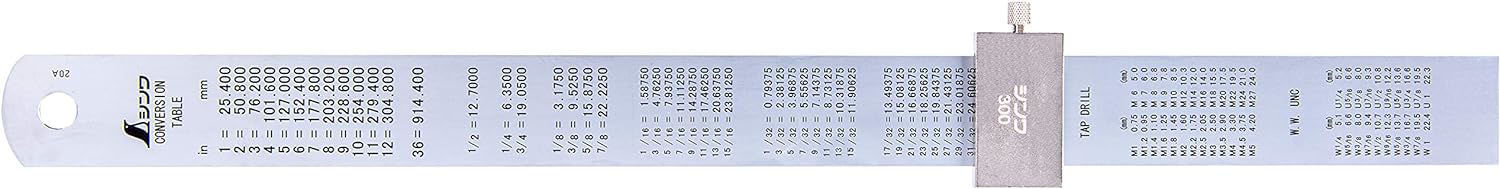 Shinwa Japanese 300mm Stainless Steel Rule With Ruler Stop - 76752 ...