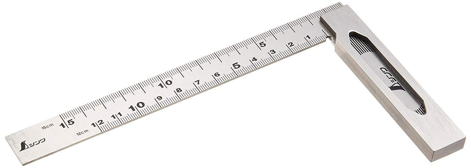 Shinwa 62009 Stainless Steel Try Square - 150mm Precision 90° Rule ...