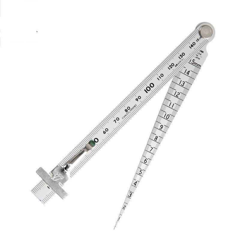 Shinwa 62612 Taper Gauge 1-15mm With Rule - 62600
