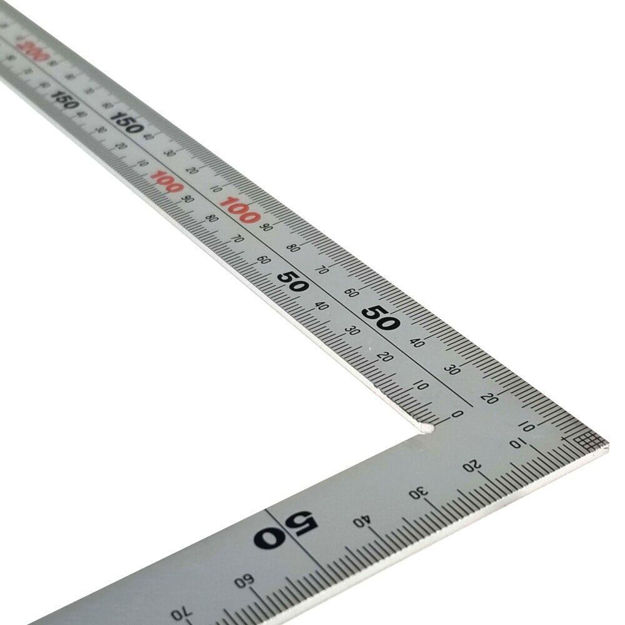Shinwa 10405 Carpenter's Square - 500x250mm Thick & Wide Stainless ...