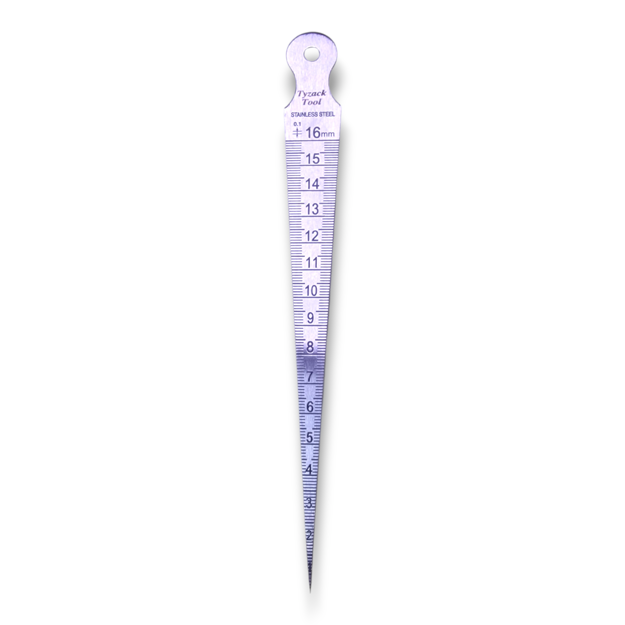 Bore Gauge 1mm - 15mm (1/8"-5/8'') Measuring Taper Gauge Metric ...