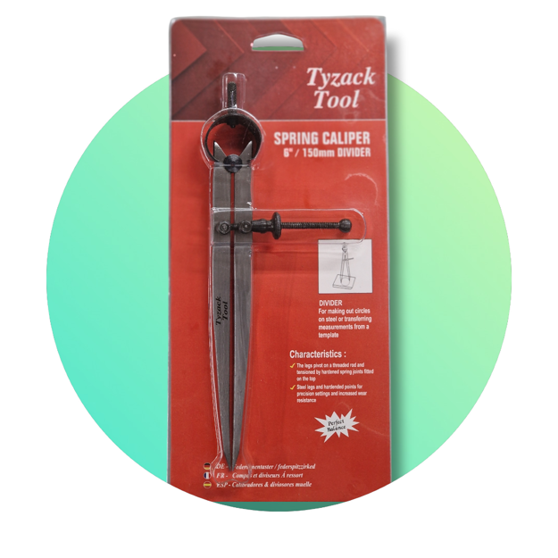 Spring Divider Caliper 150mm (6") - TY6648 - Tyzacktools