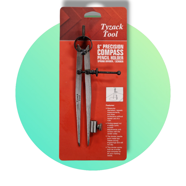 Pencil Compass / Dividers 150mm (6") - TY4010 - Tyzacktools