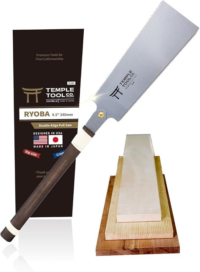 Temple Tool Co. Japanese Pull Saw Ryoba - 240mm - Tyzacktools