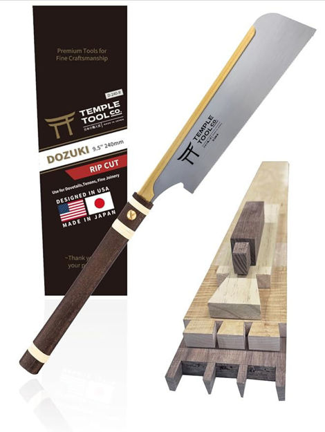 Temple Tool Co. Japanese Dozuki Wood Saw Rip Cut - 240mm - Tyzacktools