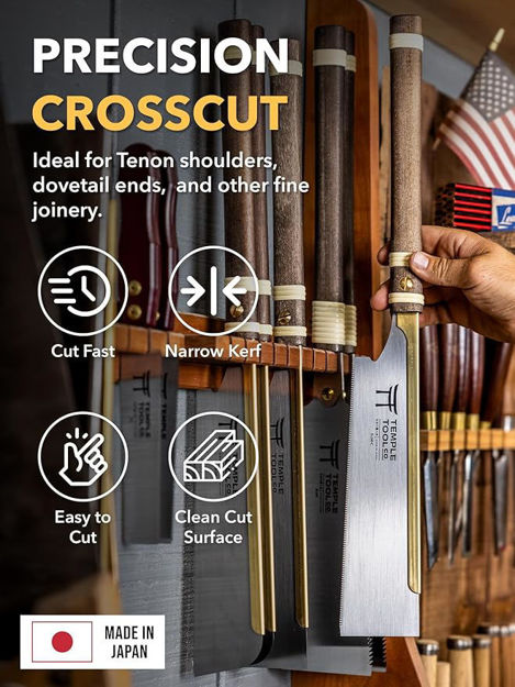 Temple Tool Co. Japanese Dozuki Wood Saw Crosscut - 240mm - Tyzacktools