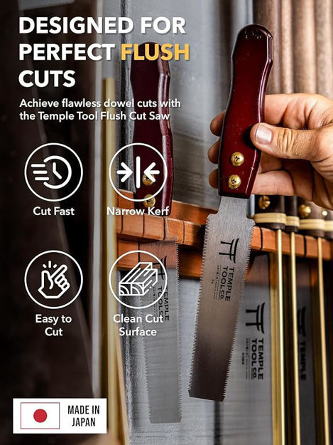 Temple Tool Co. Japanese Flush Cut Saw - 150mm - Tyzacktools