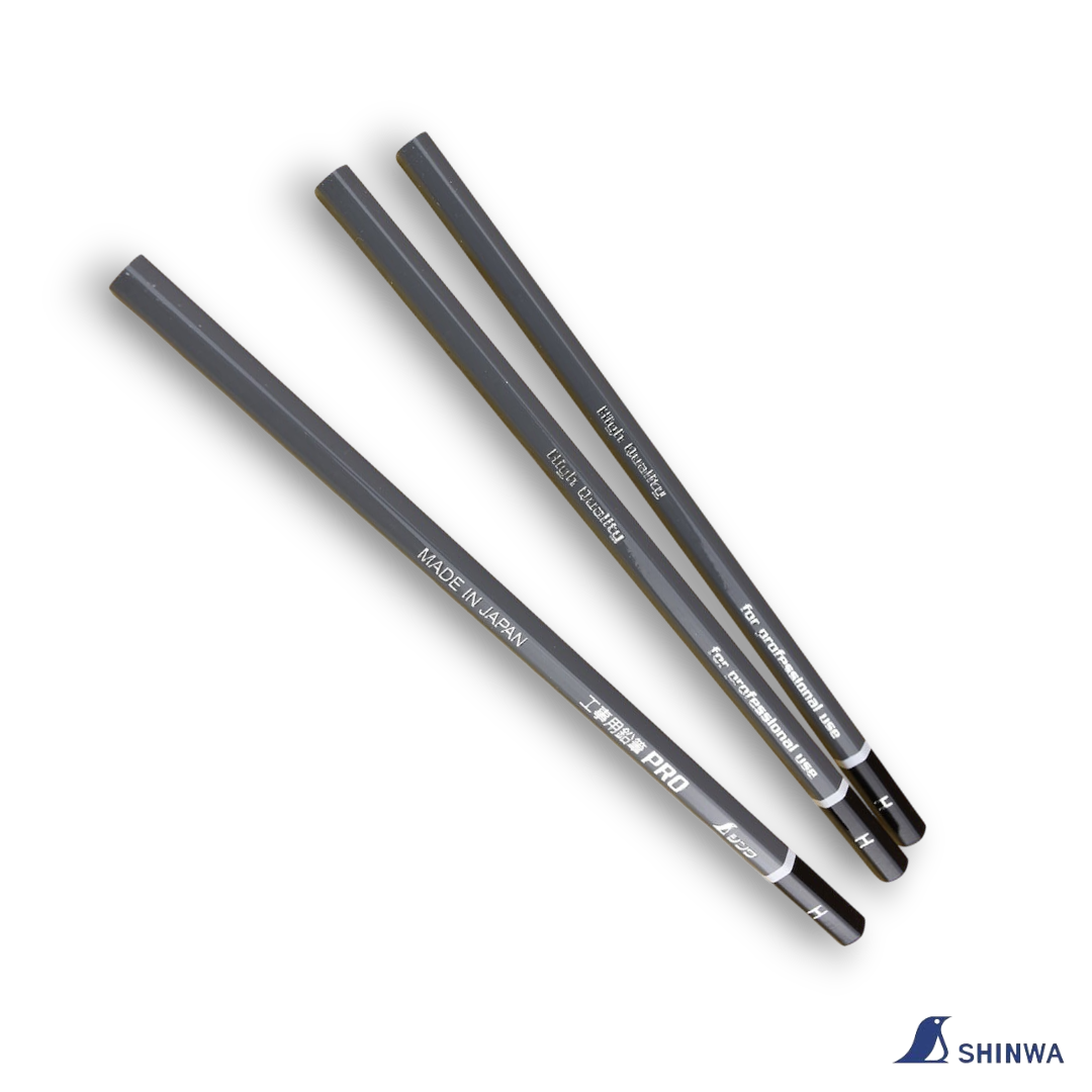 Shinwa 78518 Marking Pencil Pro H Pack of 3 - Tyzacktools