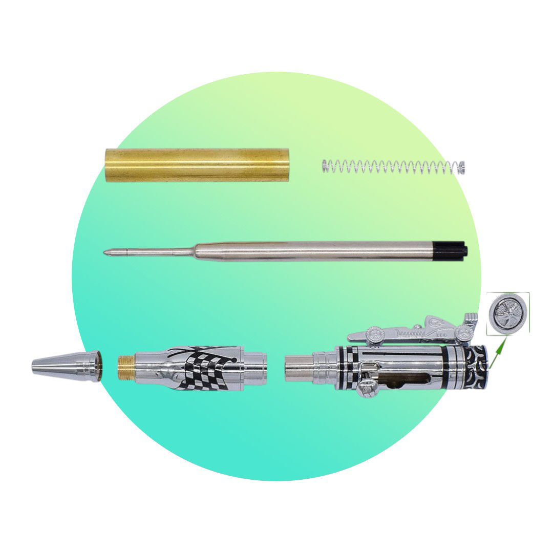 Formula 1 Racing Pen Kit Chrome Plating - F1CHR | Tyzacktools