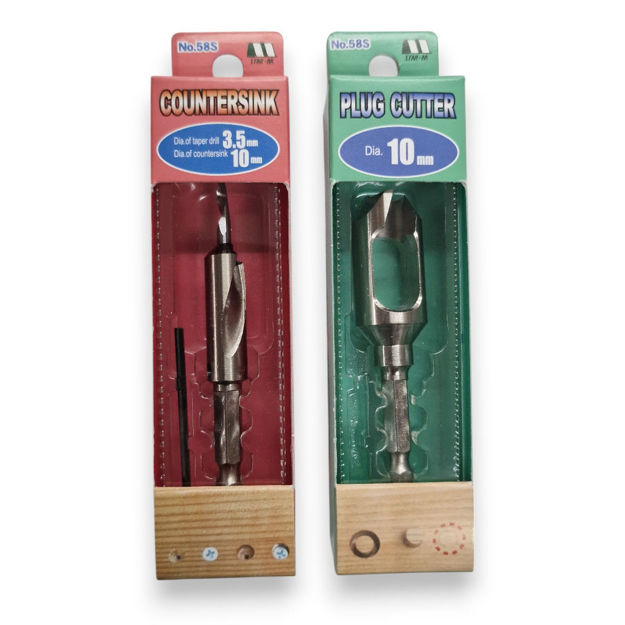 Star M Japanese 10.5mm Countersink & Plug Cutter Set 58S-4105 4 x 10.5 ...