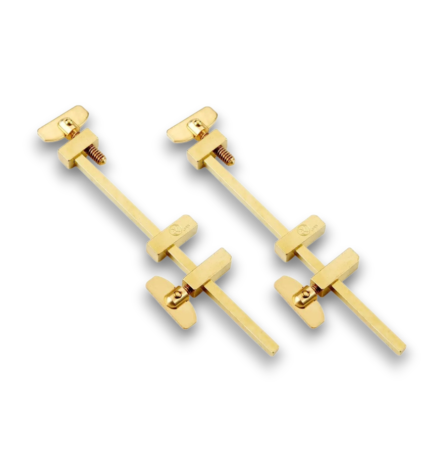 Hatakane Brass Bar Clamps - 90mm 2-Pack | Japanese Joinery Clamps ...